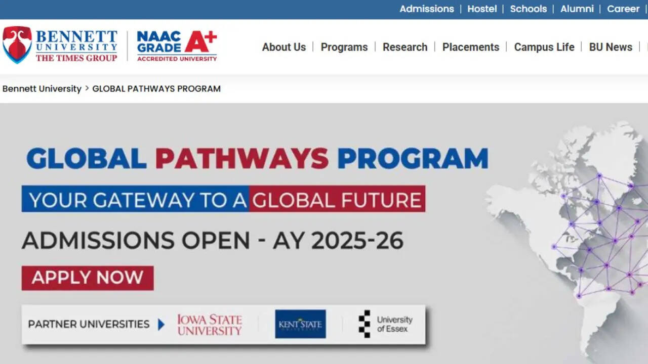 Bennett University: Bennett University Unveils Global Pathways Program ...